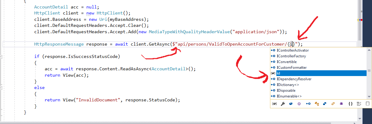 إستدعاء الـ ASP.NET Web API في الـ ASP.NET MVC - انفورماتيك